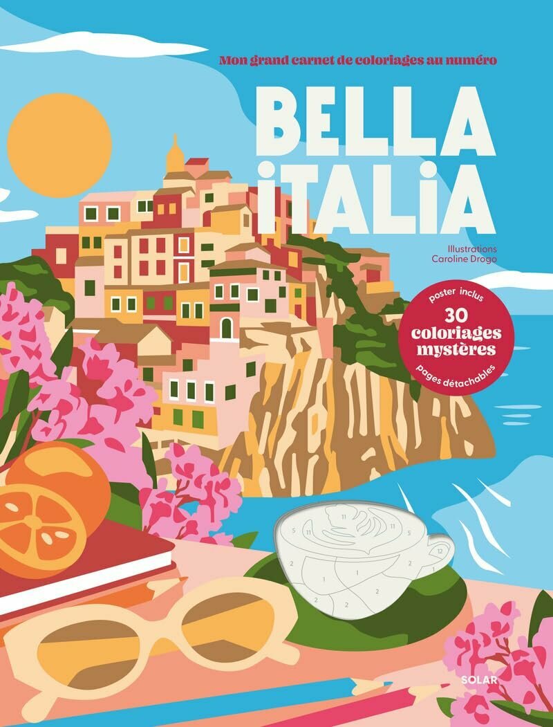 Раскраска по номерам, Coloriages au numero - Bella Italia