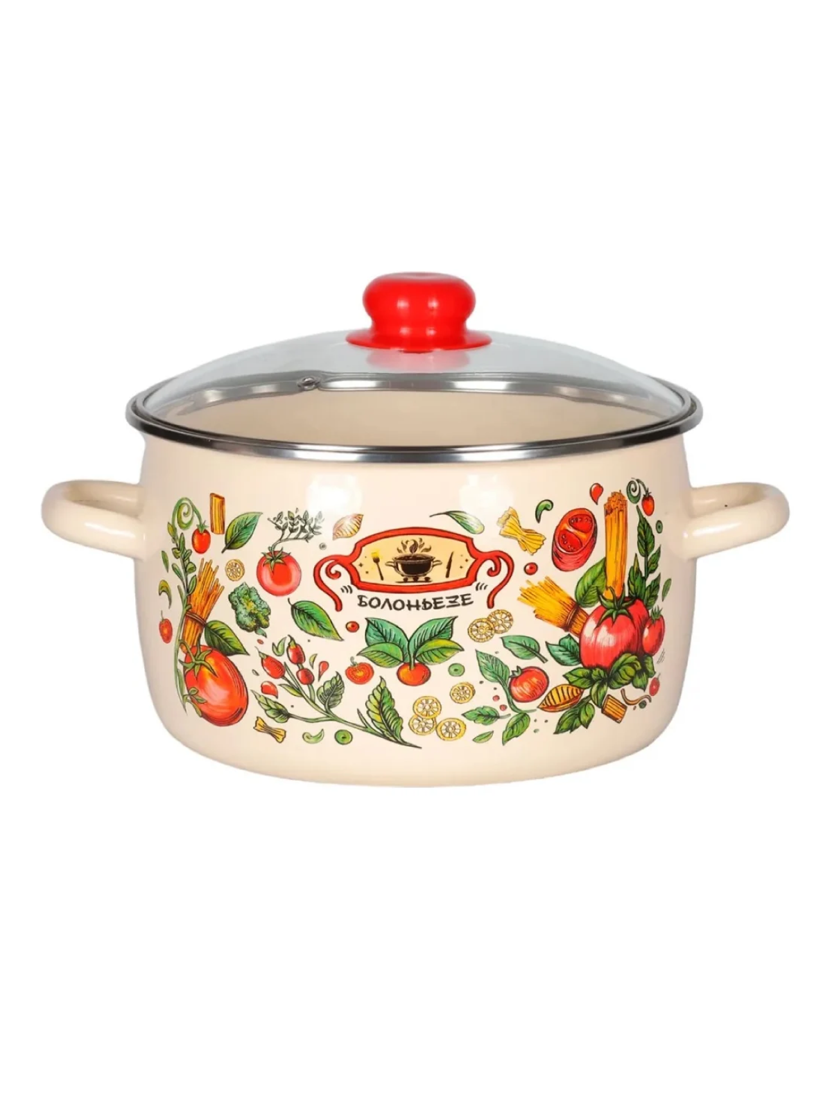 Кастрюля APPETITE эмал сфер Болоньезе 4,0л ТМ