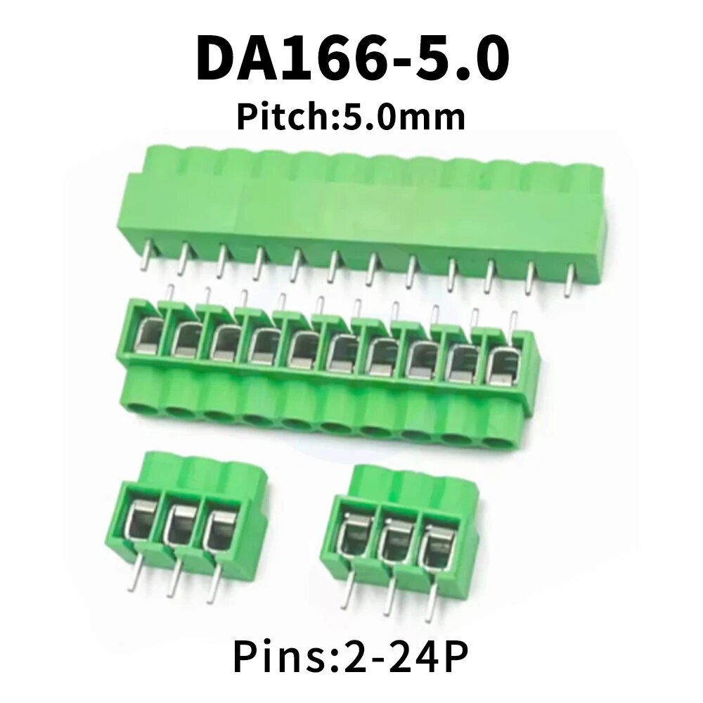 Клеммная колодка DA166 3P, 5.0 мм, 2P-24P
