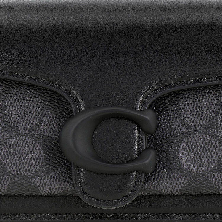 Сумка Coach, фактура матовая, черный — фото 1