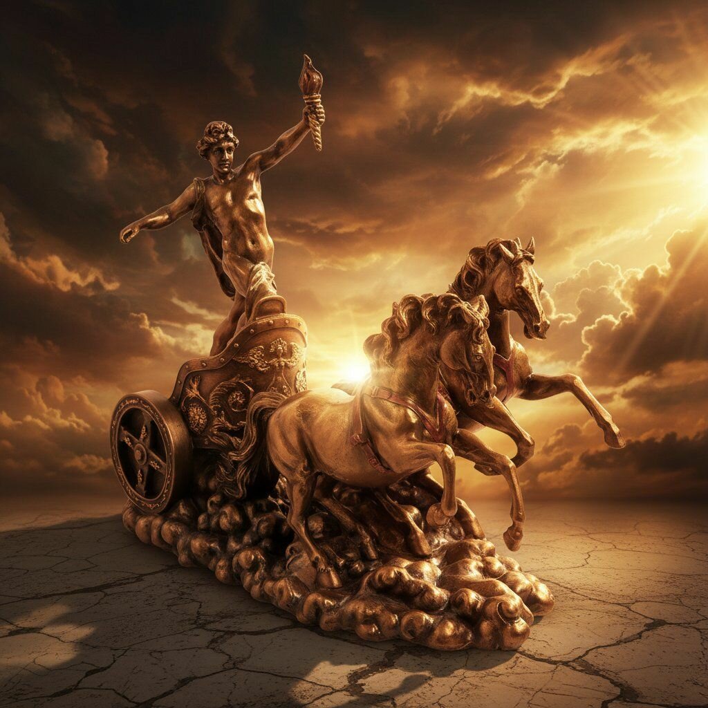 Статуэтка Аполлон на колеснице