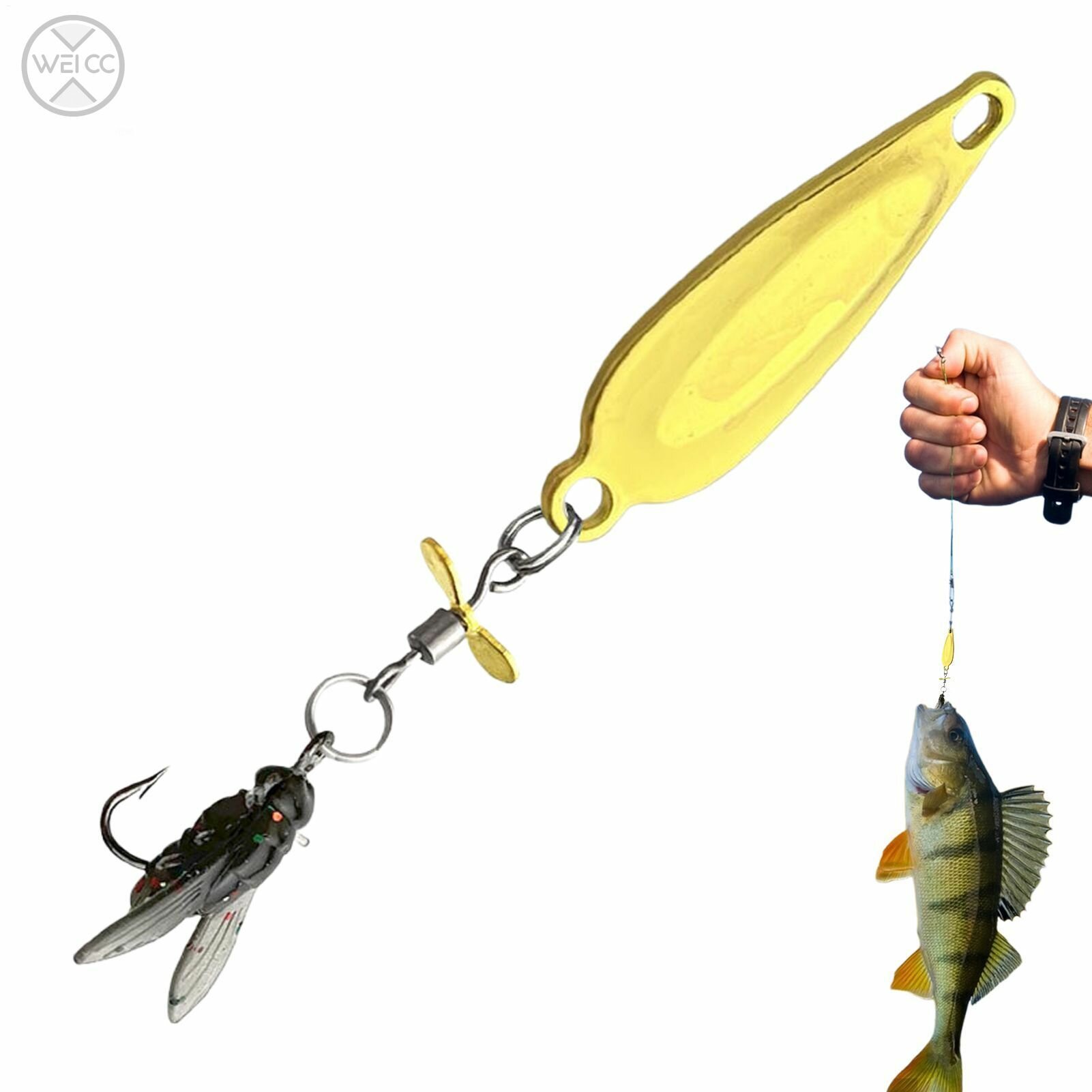 Металлический пропеллер мягкая форель приманки , Блесна