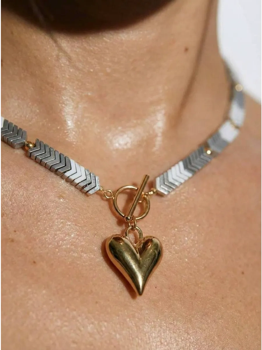 Колье By Kanarskaya E., гематит, металл