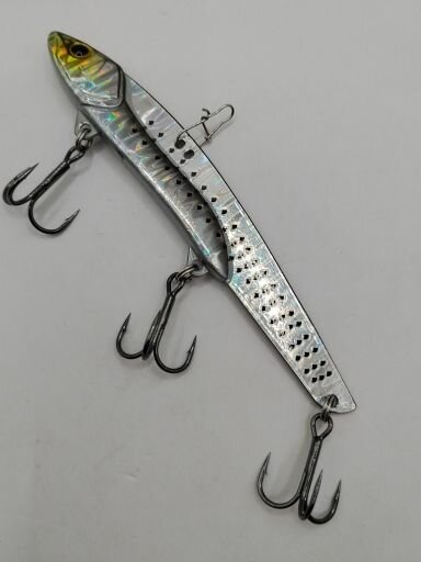 Блесна JACKALL BIGBACKER METAL VIBRATION, цикада,105мм, 35г, приманка на щуку, окуня, судака