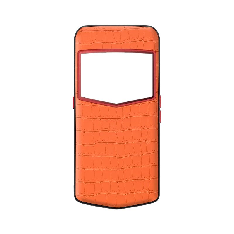 Оранжевый чехол VERTU AGENT Q, кожа, Color: 12