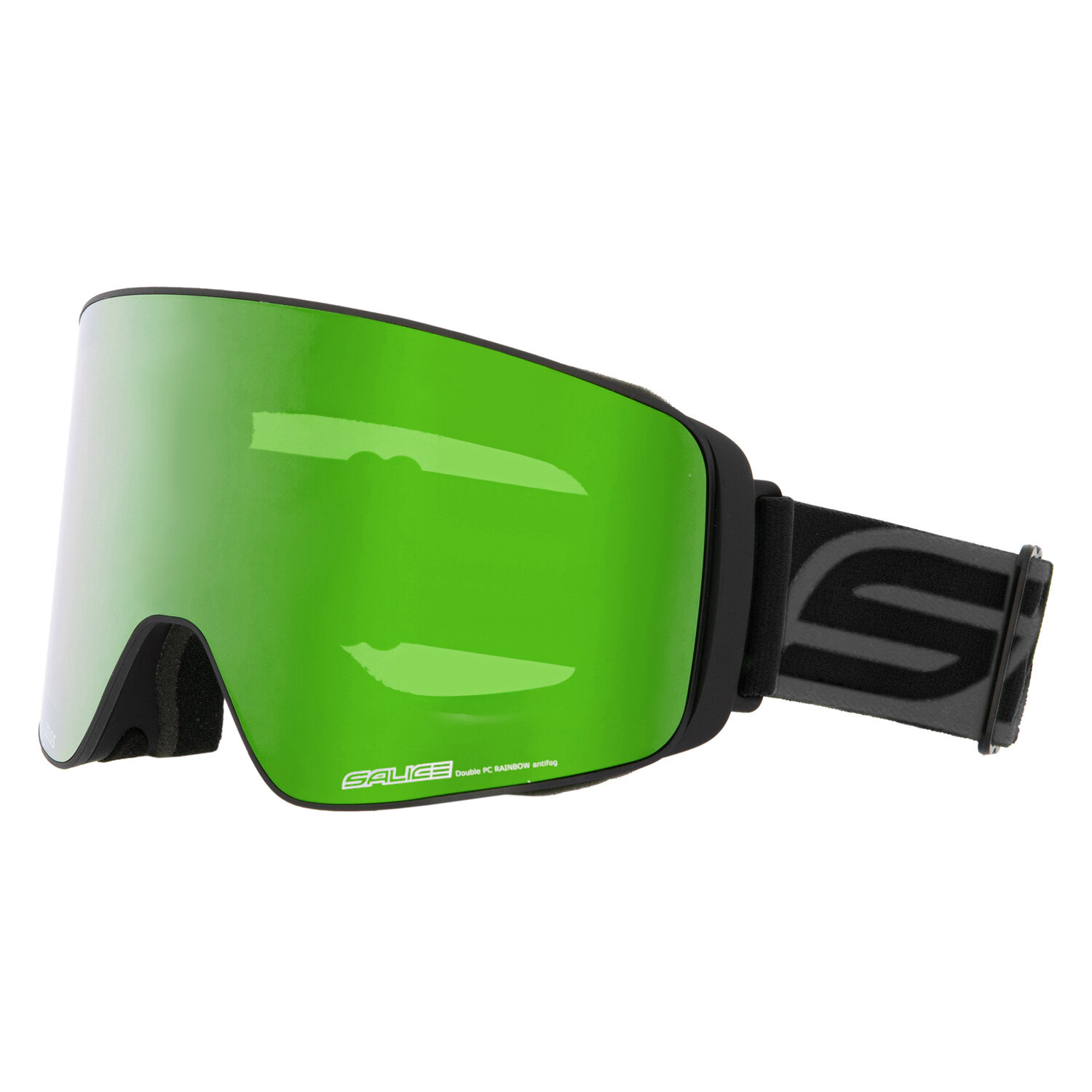 Маска горнолыжная Salice 106DARWF Black Charcoal/Darw Green S3+Light Radium S1