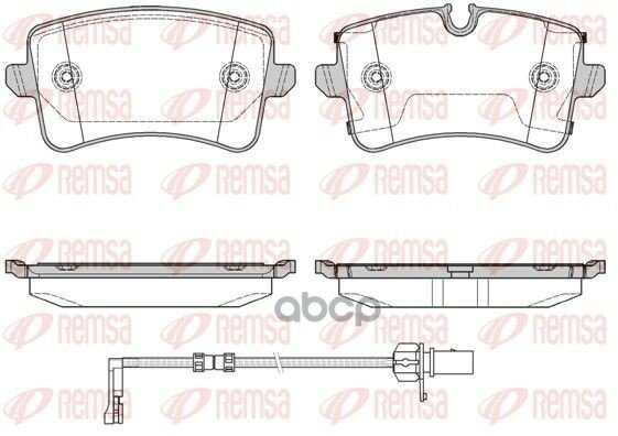 1343 20 [4H0698451C] ! колодки дисковые з Audi A8 4.2FSI/TDI 09> Remsa арт. 134320