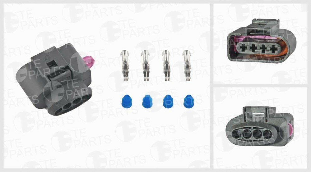 Разъём четырехконтактный TE PARTS 7821604 Vag Hyundai Kia, комплектация: 4-pin, 4 уплотнения, фиксатор