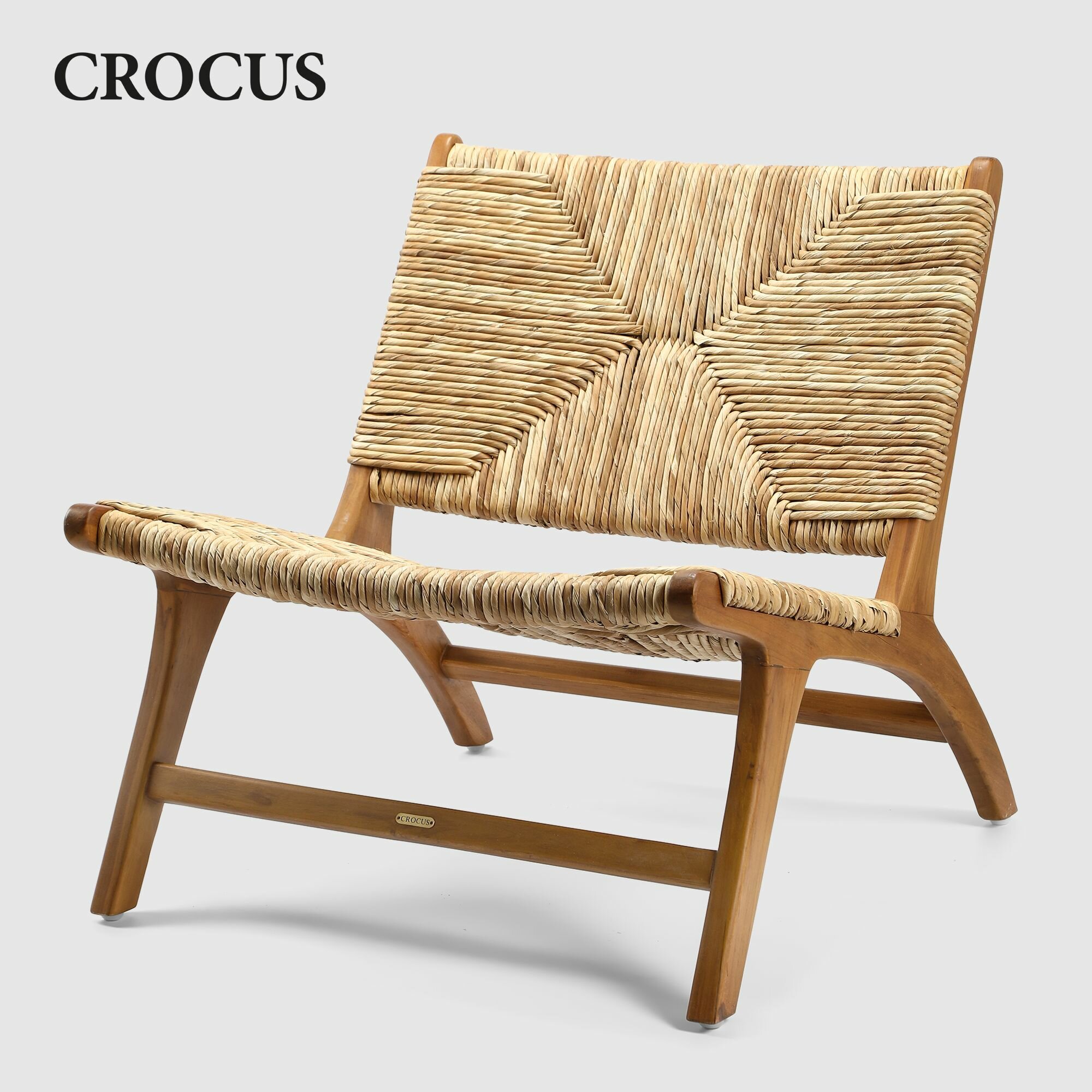 Кресло садовое двухместное Crocus Relax светло-коричневое 70х65х72 см