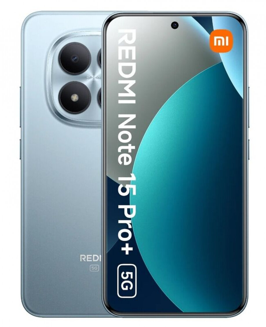 Смартфон Xiaomi Redmi Note 15 Pro Plus 5G, 8/256Gb, Glacier Blue (Голубой/Синий)