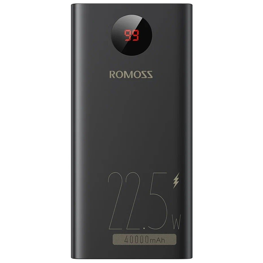 Портативный аккумулятор Romoss PEA40 PF, 40000mAh, черный, упаковка: коробка