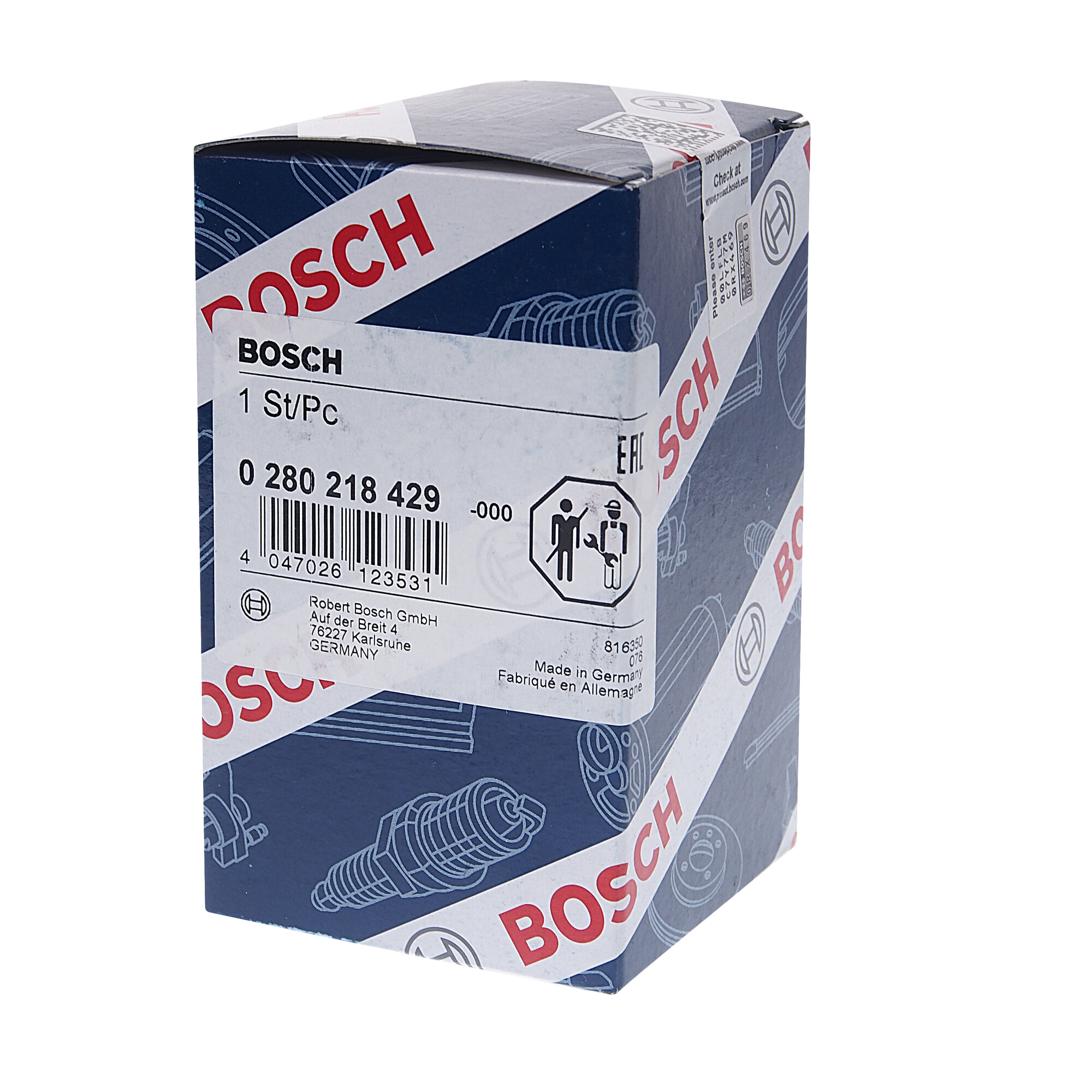 Датчик массового расхода воздуха CHEVROLET Aveo (11-), Cruze (09-) Bosch