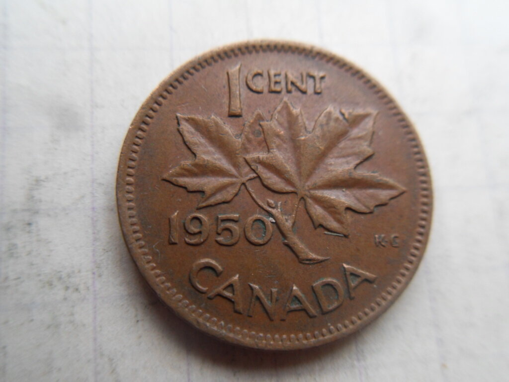 Канада 1 цент, 1950