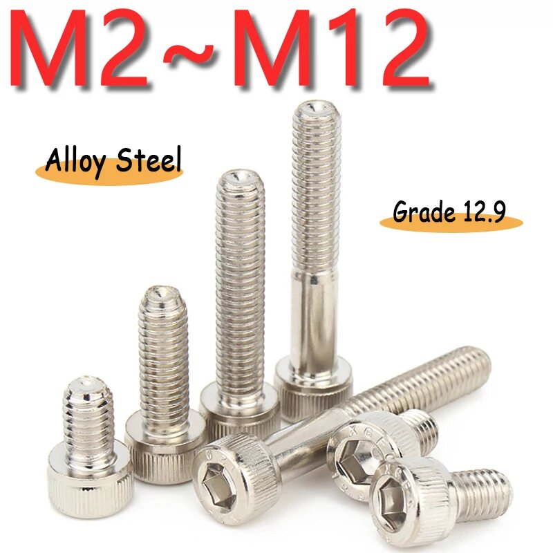 Легированные стальные болты с шестигранной головкой M2-M12 M3x22mm(FT)-50pcs