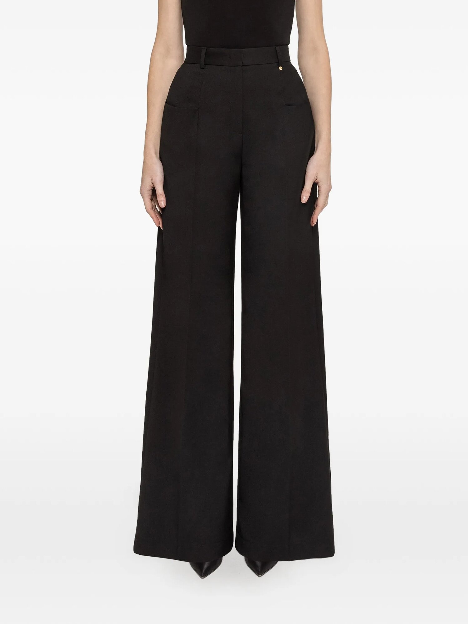 Брюки High-rise wide-leg palazzo pants