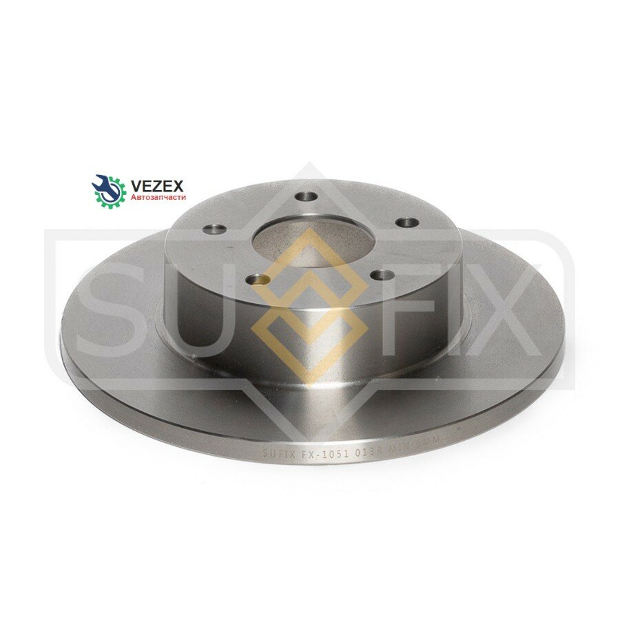 SUFIX FX1051 Диск тормозной невентилируемый (278x10) | зад прав/лев | Nissan Primera(P12) 1.6-2.5 02- / Almera Tino 1.8-2.2D 00-