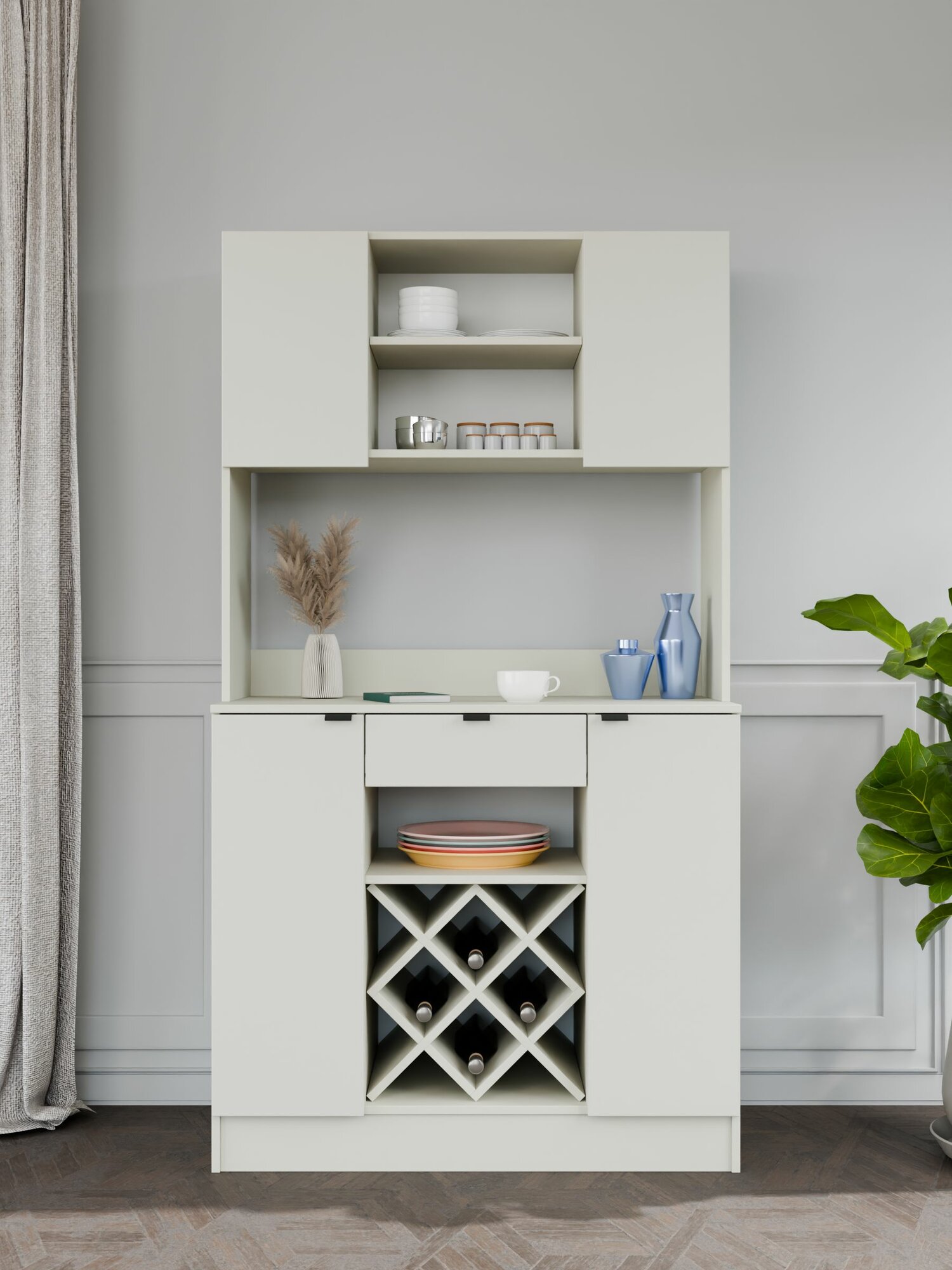 Изумлит Буфет Вилладж 2 100*180*48.5 см (ШхВхГ)