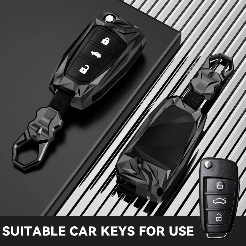 Подходит для сумки для ключей Audi, чехол с пряжкой, чехол A4 B7 A6 C6 4f 8v A3 8p A1 C5 Q3 Q2 Q7 TT TTS R8 S3 S6 RS3 RS6 8L