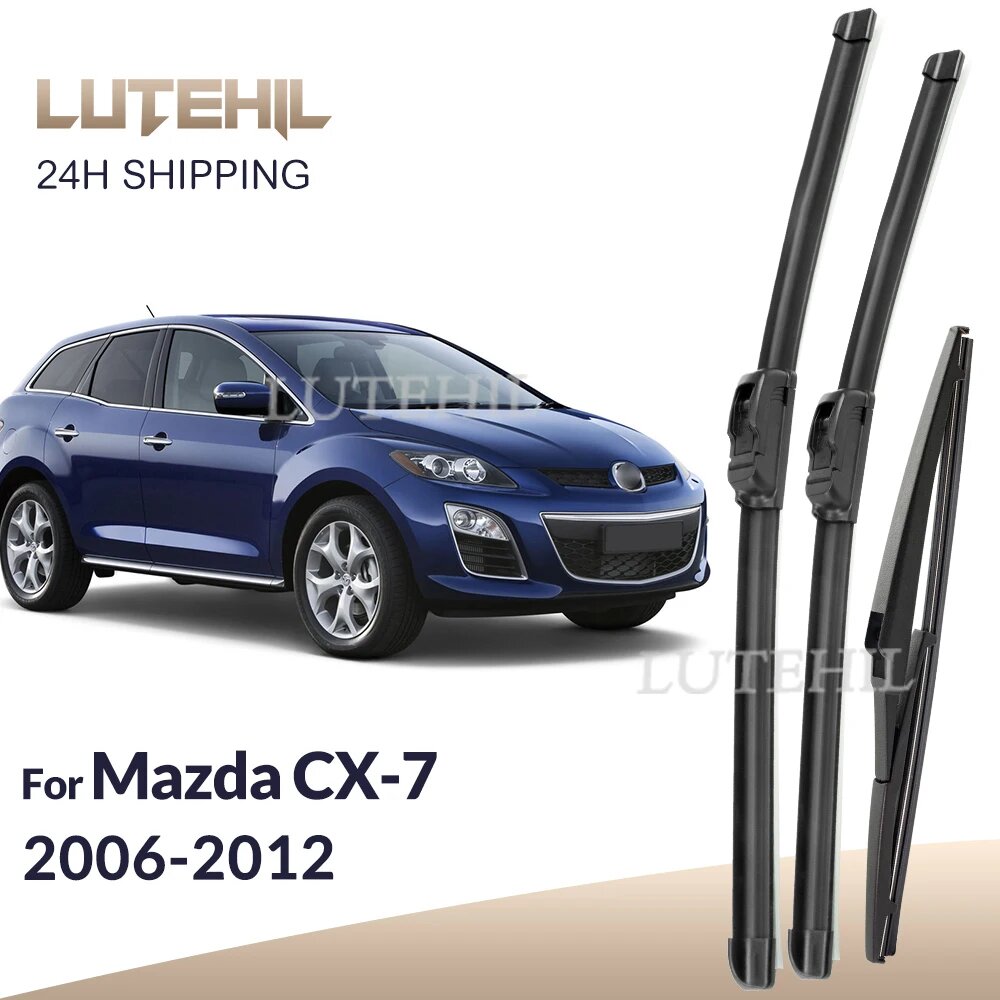 Для Mazda CX-7 CX7 ER 2006-2012 2007 2008 2009 стеклоочиститель передние и задние щетки стеклоочистителя лобовое стекло щетки 26 "+ 17" + 14"
