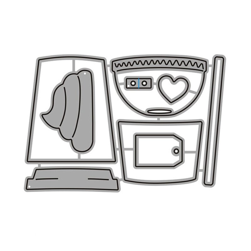 Fashion Holiday Cup Cutting Dies Embossed DIY Stencil Album Crafts Fittings
