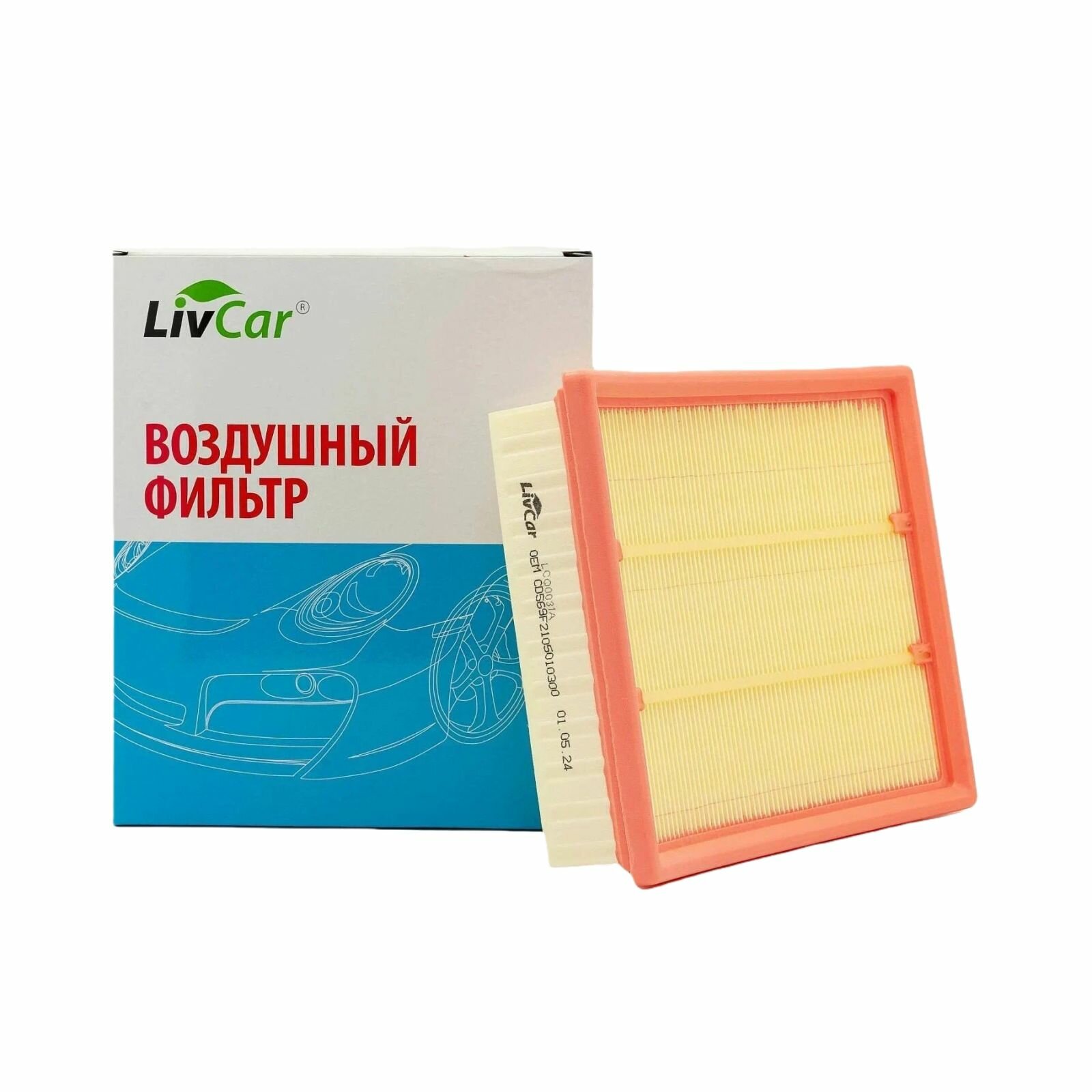 Воздушный фильтр LIVCAR LCQ0031A Changan Uni-K