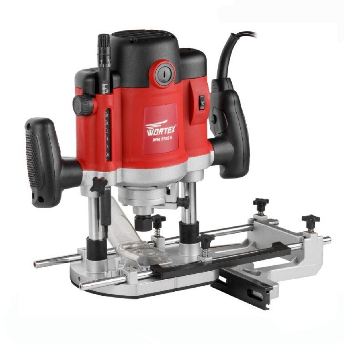 Фрезерная машина WORTEX MM 5519 E (MM5519E00019) красный/черный, 2000 Вт