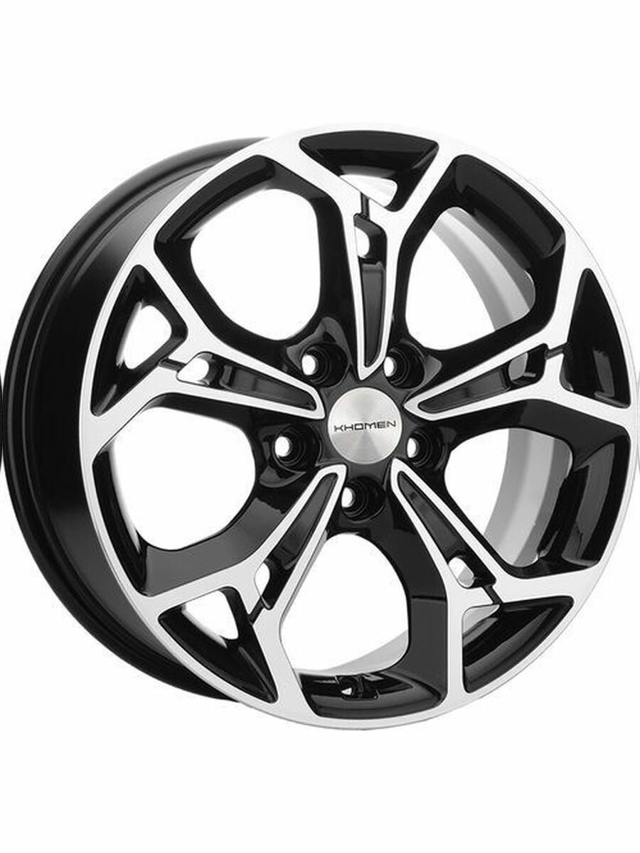 Колесный литой диск KHOMEN KHW1702 (ZV17_RAV4) R17x7 5x114.3 ET39 CB60.1 Black_FP
