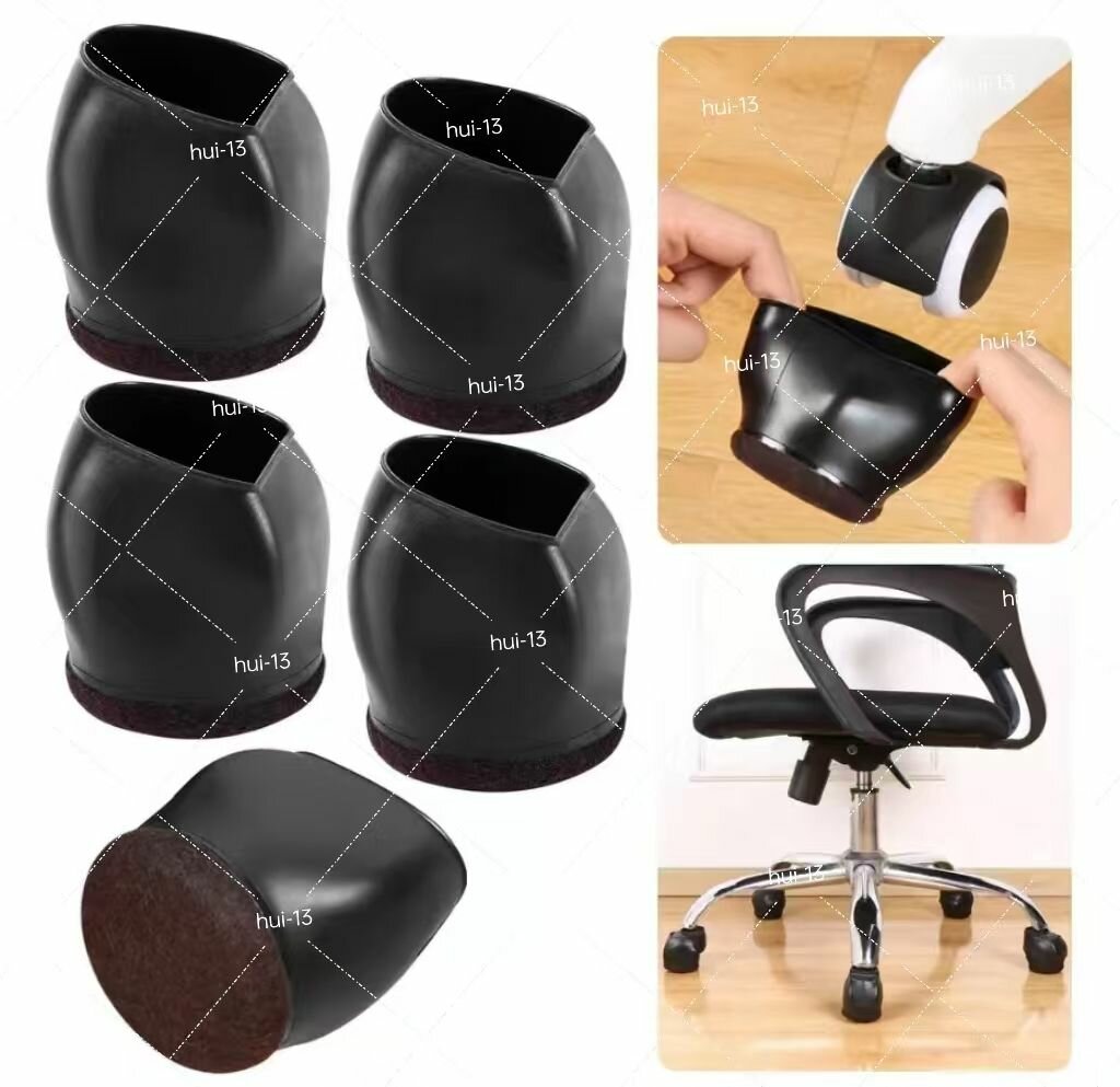 5 штук фиксатор колеса офисного стула, подставки для ножек мебели, защита пола ножек стула, войлочные накладки снизу предотвращают появление царапин