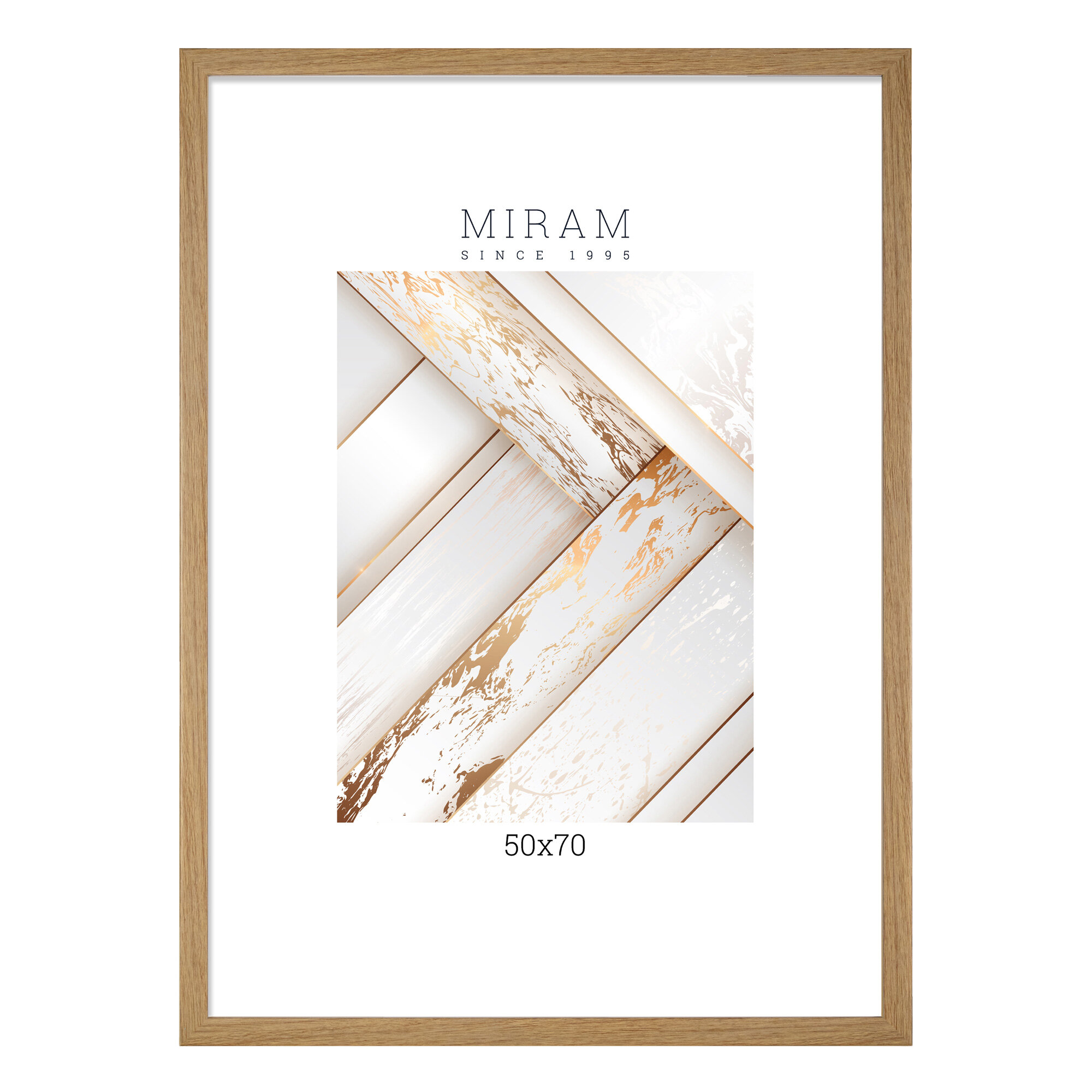 Фоторамка Мирам 50х70 см, светлый дуб