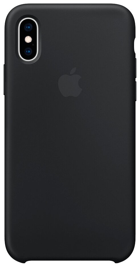 Чехол (клип-кейс) Apple Silicone Case, для Apple iPhone XS, черный [mrw72zm/a]