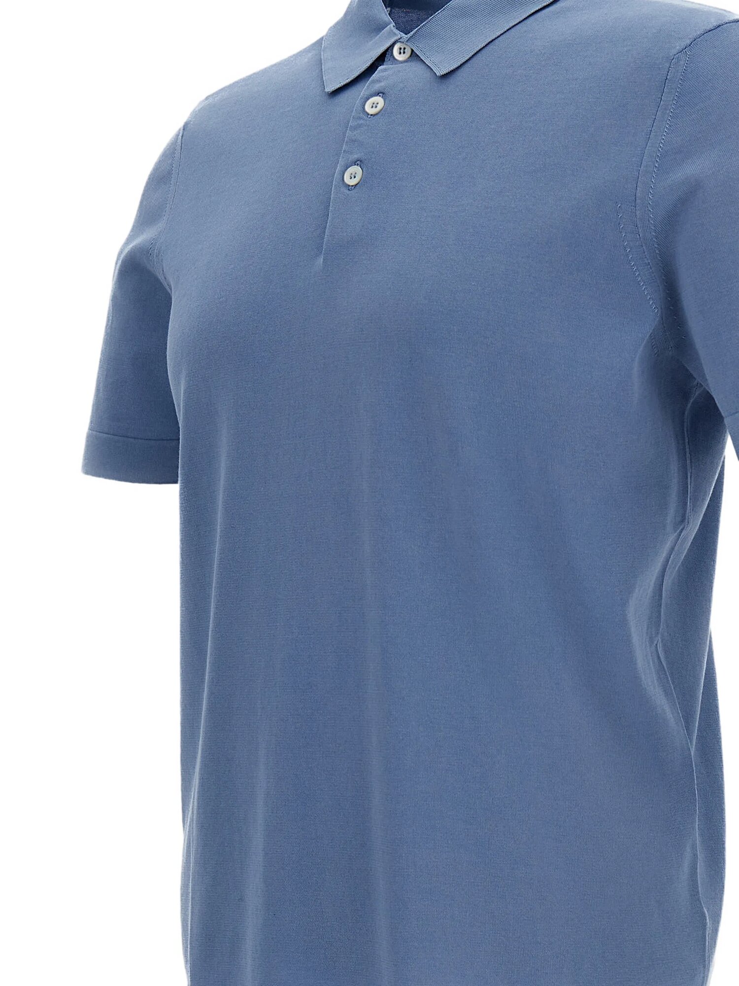 Рубашка Drumohr Button polo shirt, размер 48, синий — фото 1