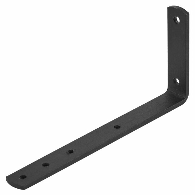 Уголок бытовой PROSMITH 80x180x20x4мм черный L‑образный