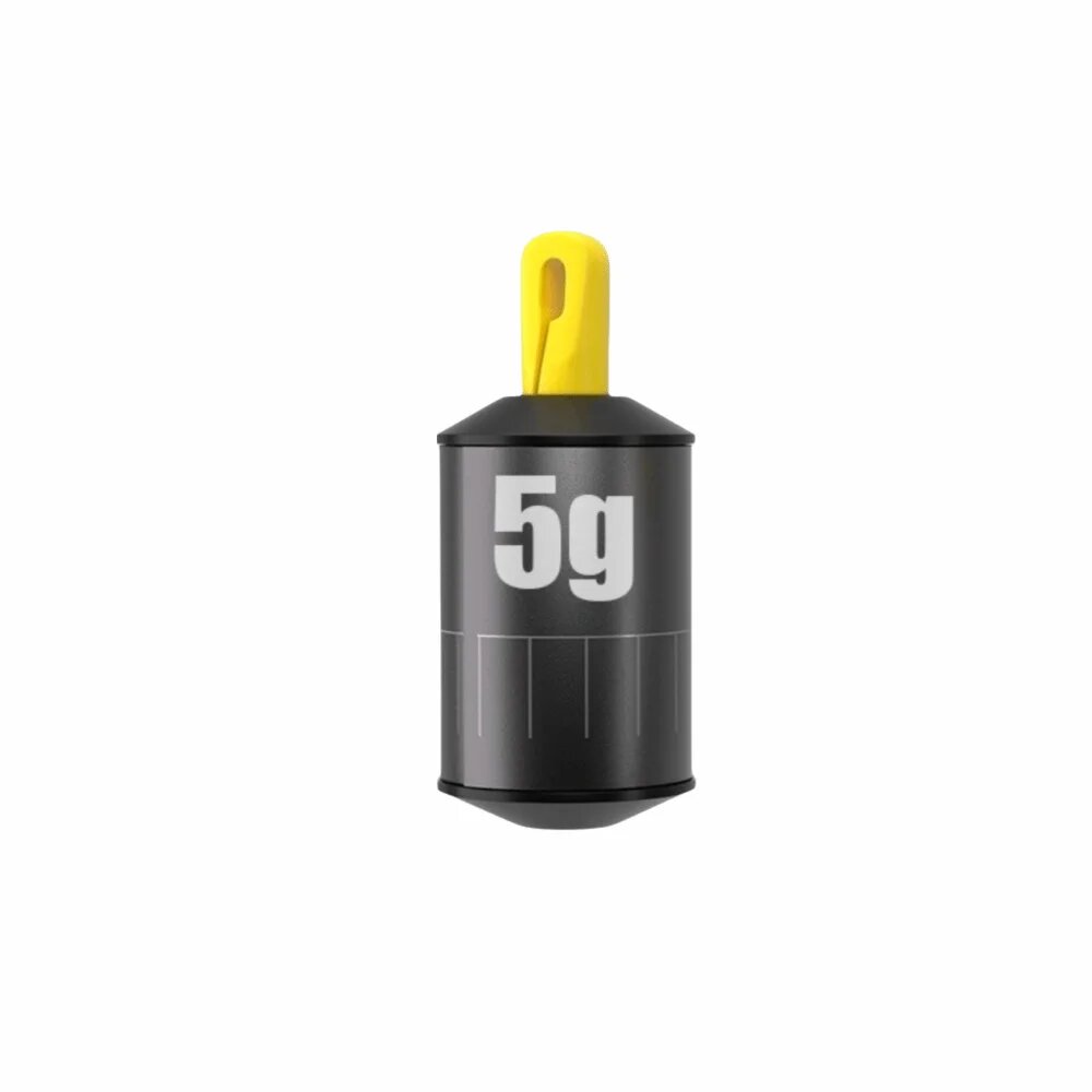 Свинцовый груз для рыбалки 5g, черный