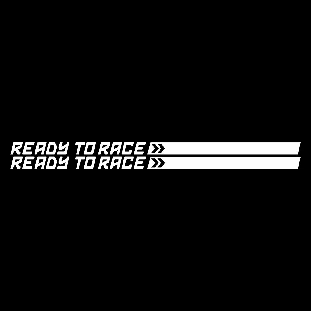Наклейки "Ready to Race" бежево-белые для мото KTM