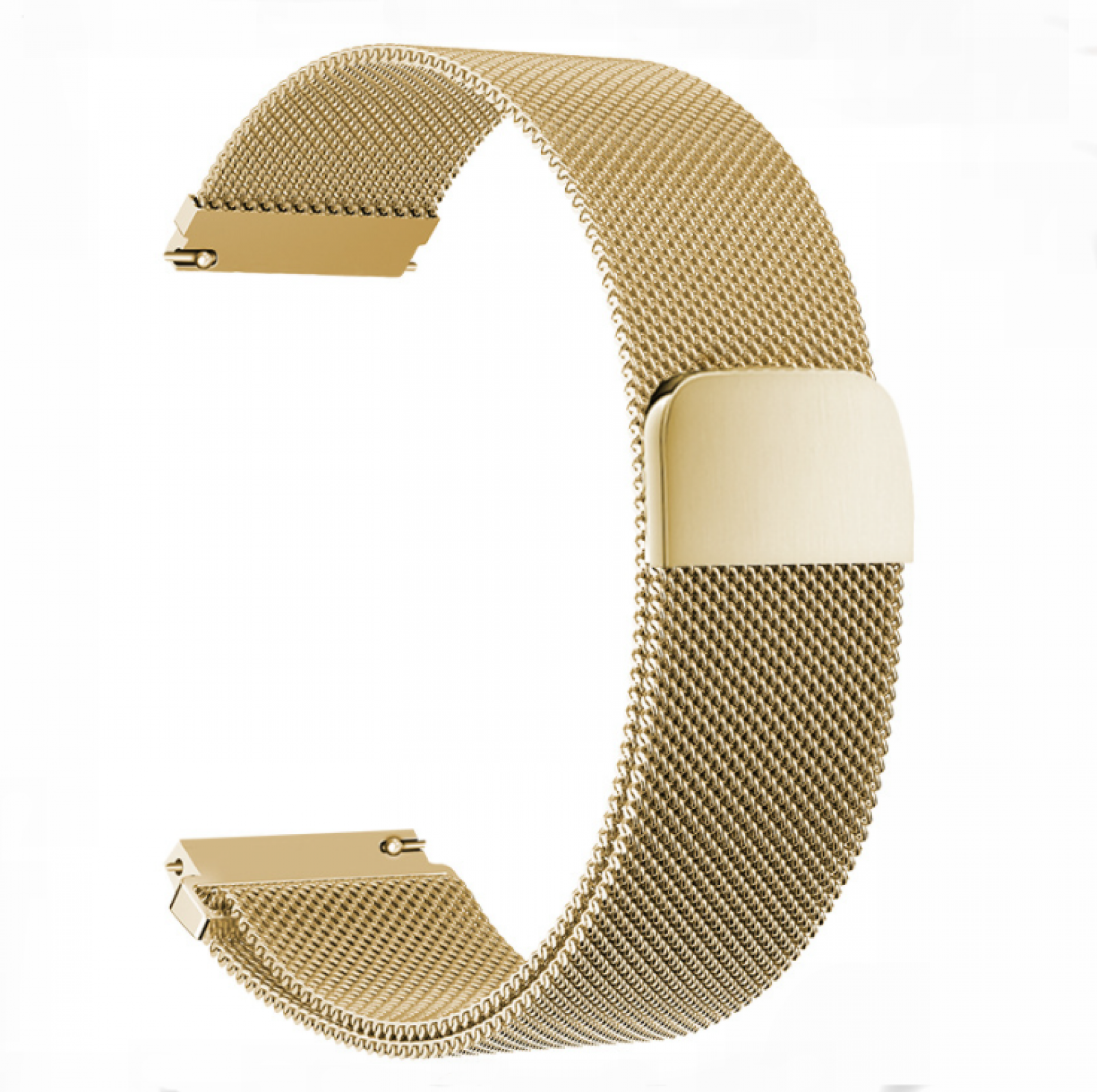 Сменный сетчатый ремешок MyPads Milanese для HUAWEI Watch 3 из нержавеющей стали с магнитным замком, золотистый