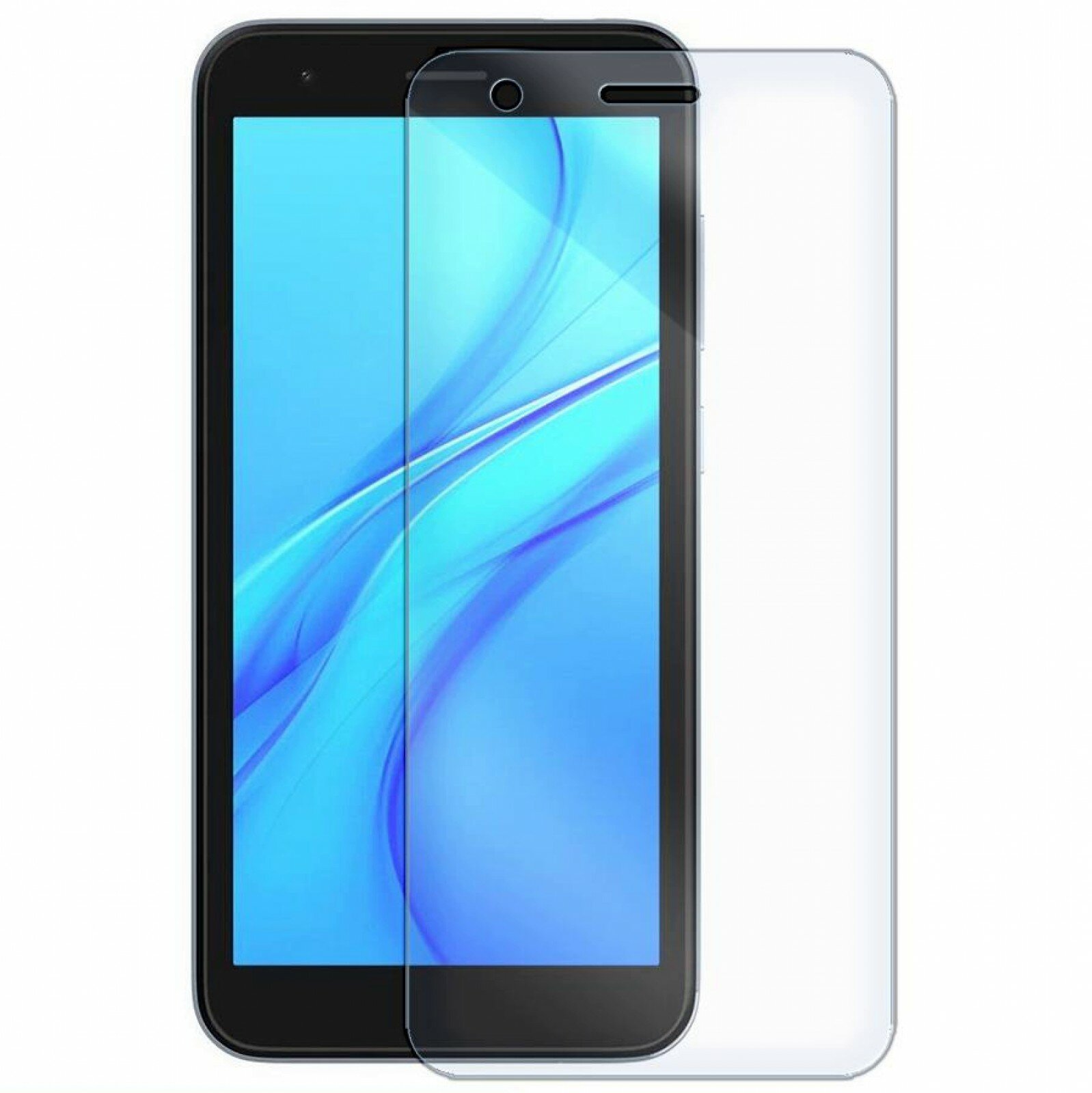 Защитное закалённое противоударное стекло MyPads Forti Glass для ITEL A27 и ITEL P17 с олеофобным покрытием