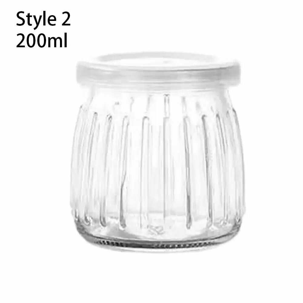 Стеклянная банка для хранения 100/150/200 мл Style 2 - 200ml