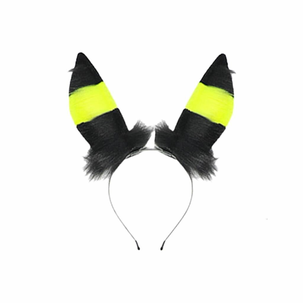 Повязка на голову с лисьими ушками, Хвост из искусственного меха, Аксессуары для костюмированной вечеринки на Хэллоуин