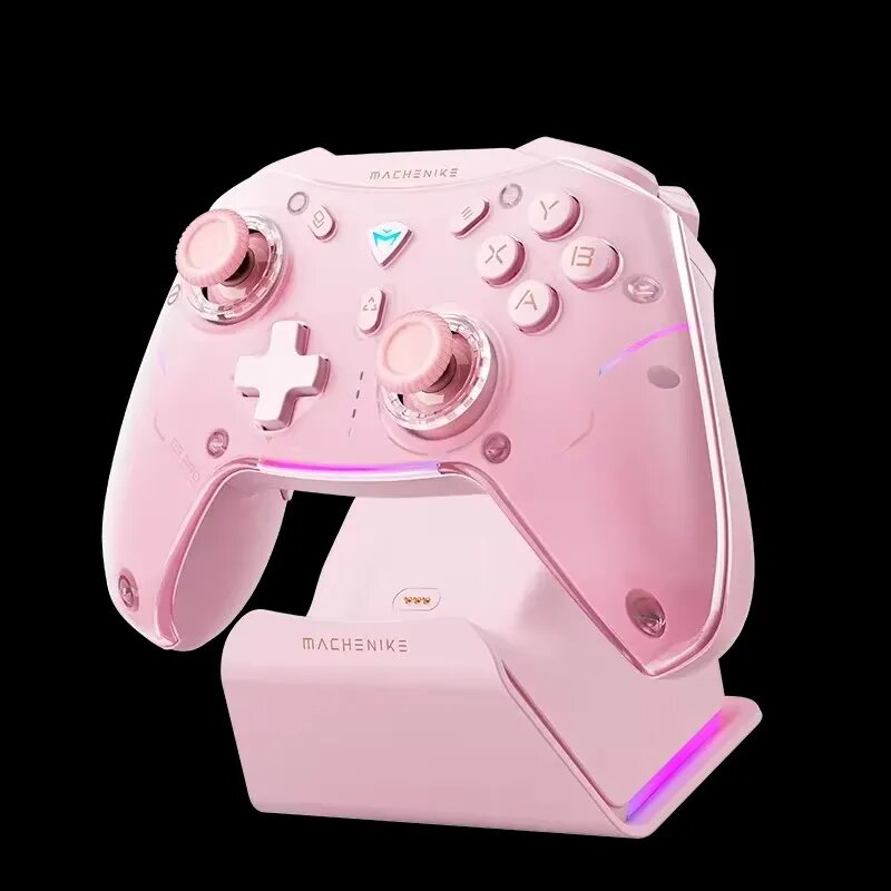 Игровой контроллер G5Pro Max с зарядной док-станцией, RGB беспроводной геймпад, джойстик с эффектом Холла, триггер для переключателя ПК, телефона