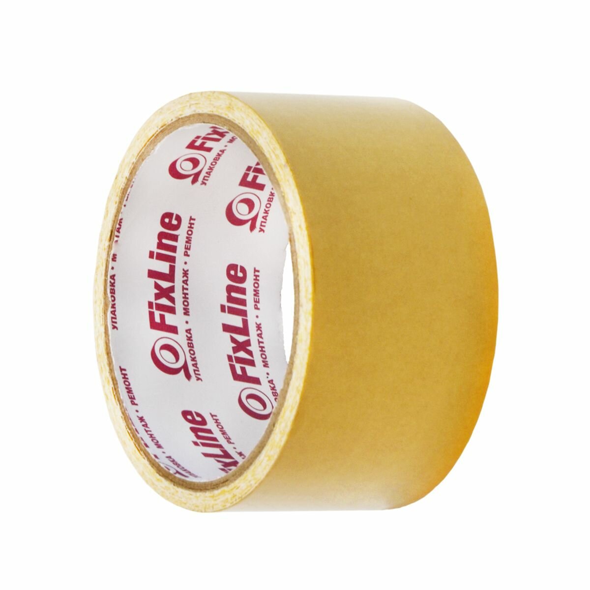 Лента клейкая FixLine Двусторонняя на тканевой основе, 48 мм х 5 м