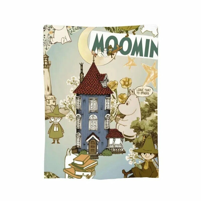 MXEB Плед с фотопринтом Moomin Пледы Муми-тролли , Фланель, 200 см х 150 см