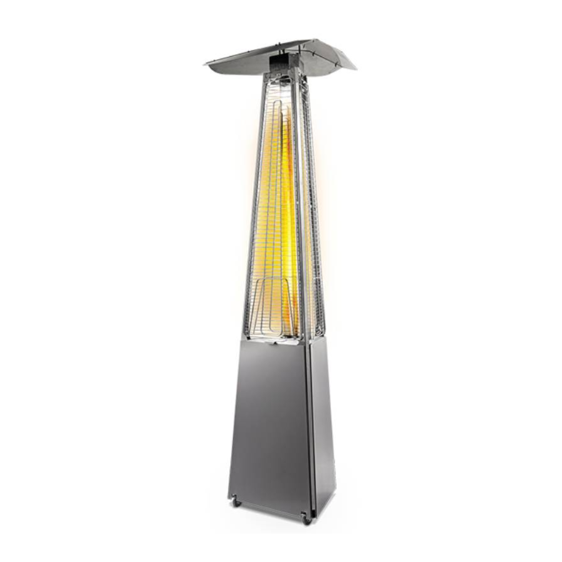Уличный газовый инфракрасный обогреватель Ballu BOGH-15, 13 кВт, обогрев до 25 м², серебристый
