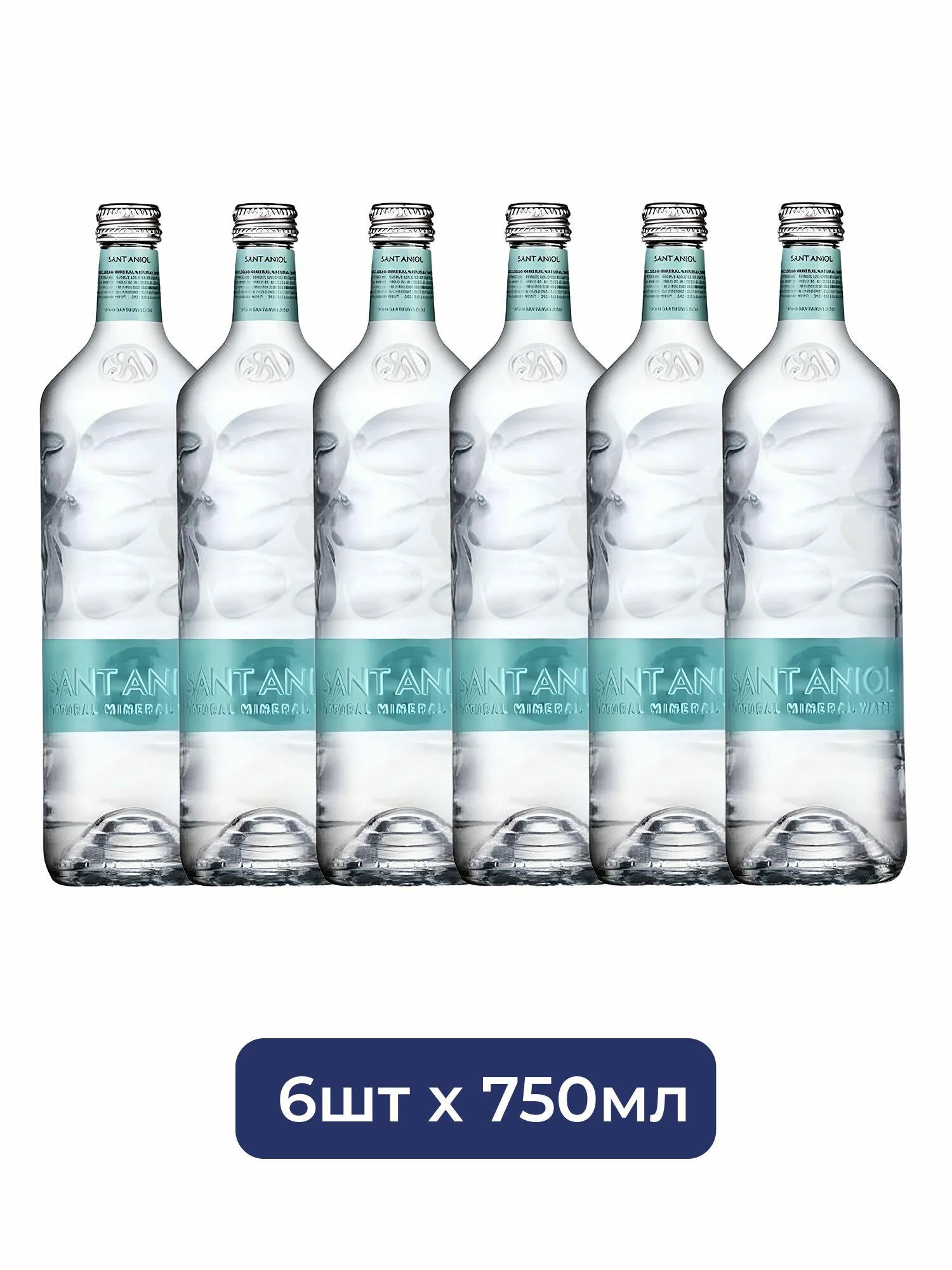 Вода минеральная Sant Aniol (Сант Аниол) негазированная, стекло, 6 шт по 0.75 л.