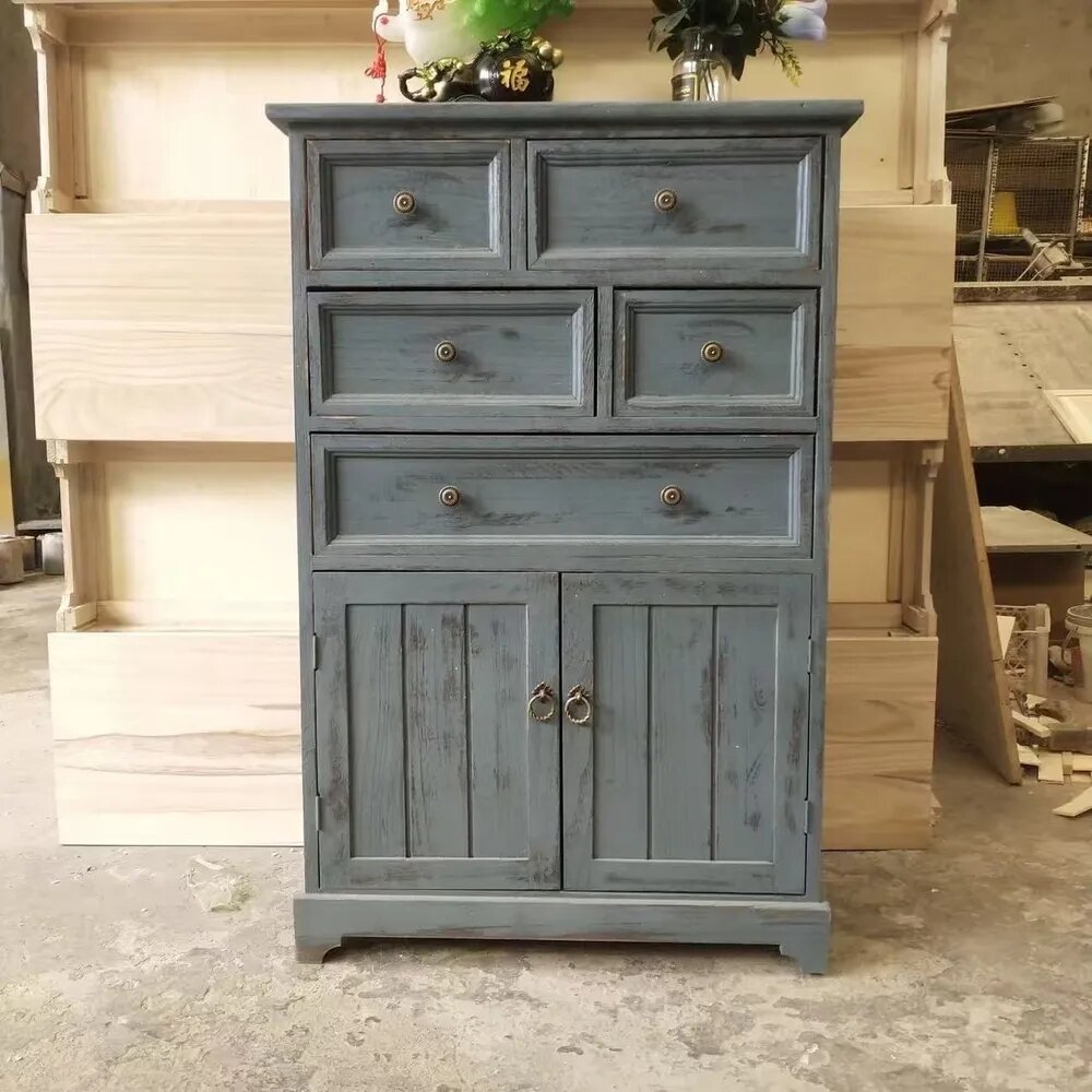 Комод деревянный, 60х30x92 см, для гостиной, с ящиками, классический, дуб — фото 1