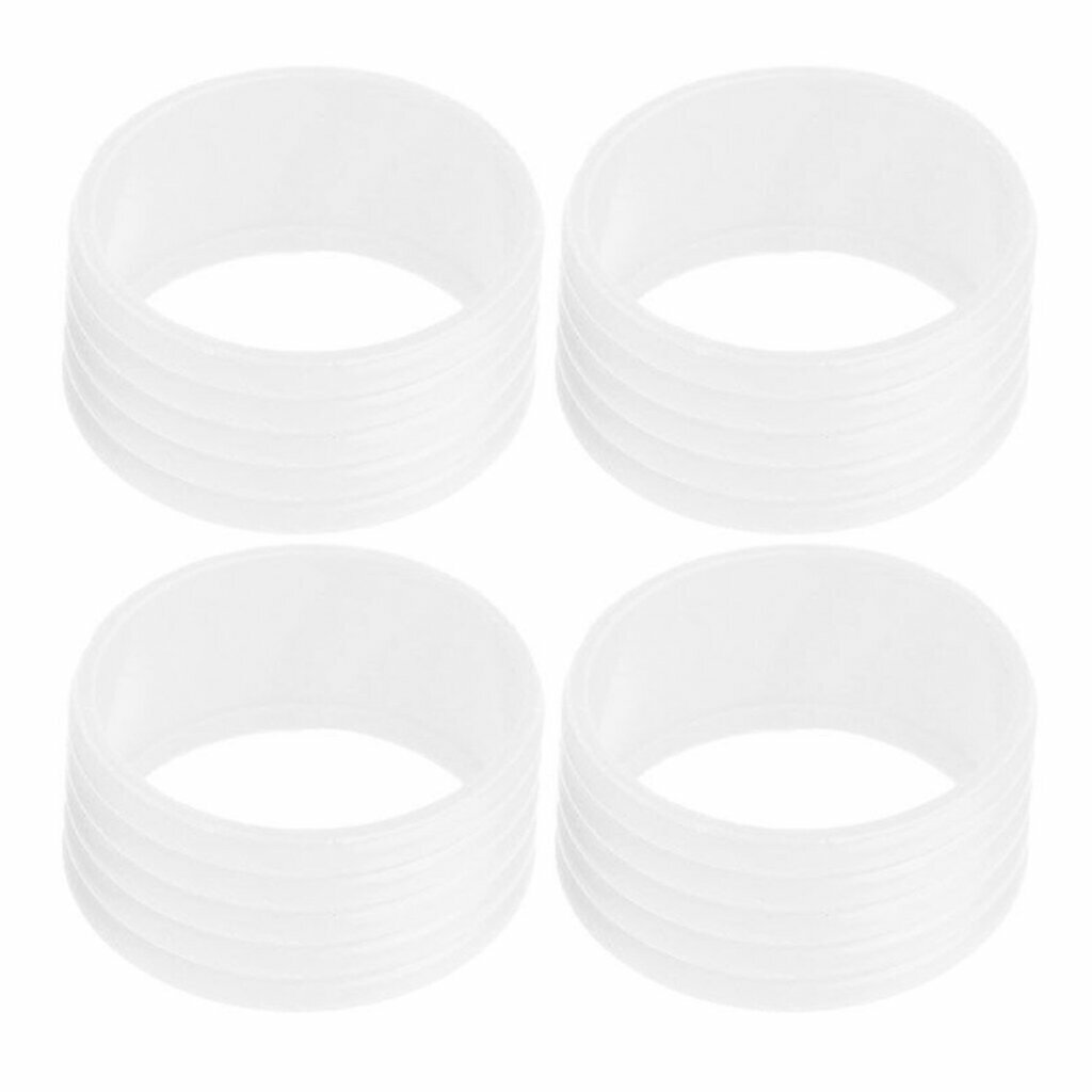 1 упаковка из 4-х, уплотнительное резиновое кольцо для теннисной ракетки-белый