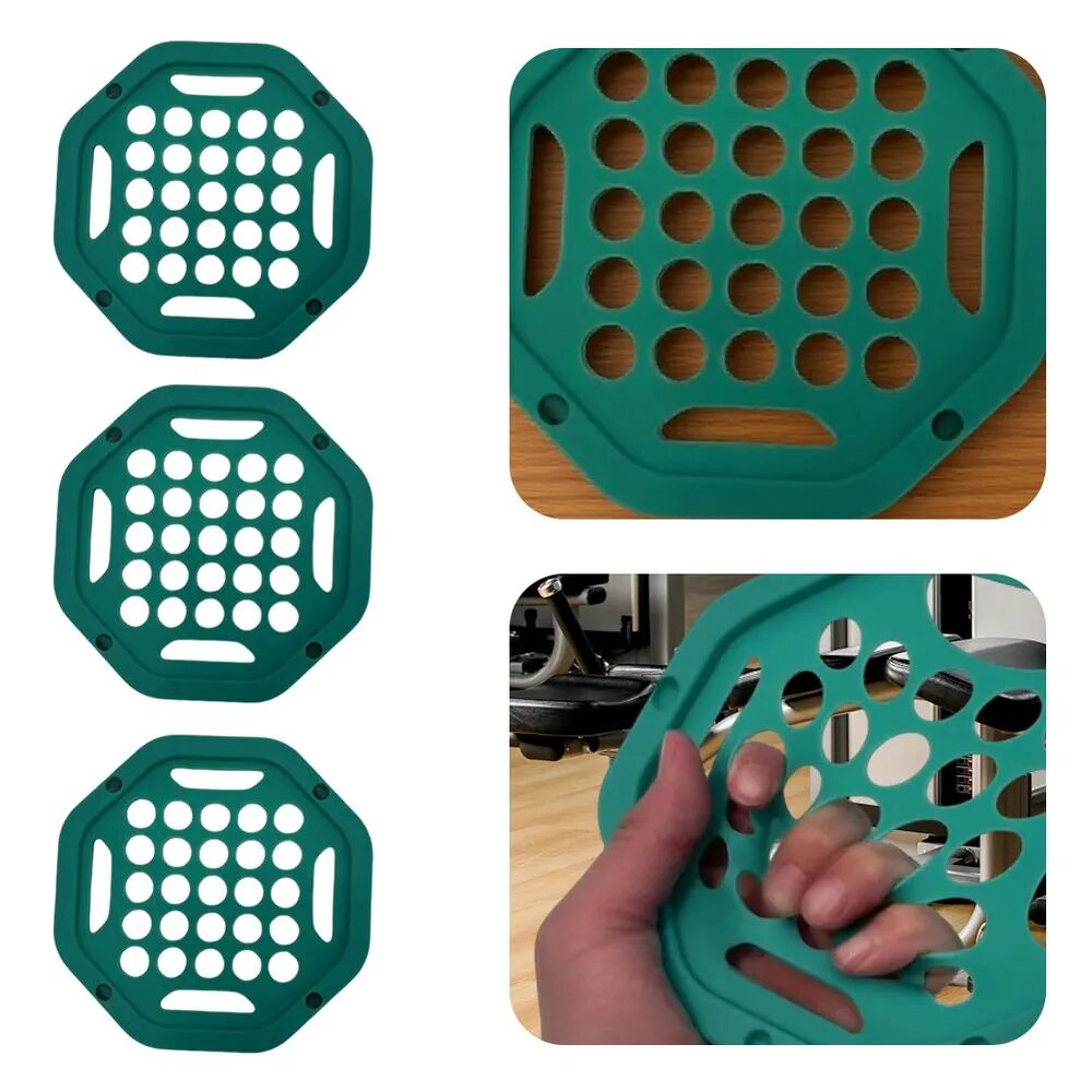 Milochic Эспандер для кистей рук, 1 шт, 17.5 кг, бирюзовый цвет, размер 175x175 мм