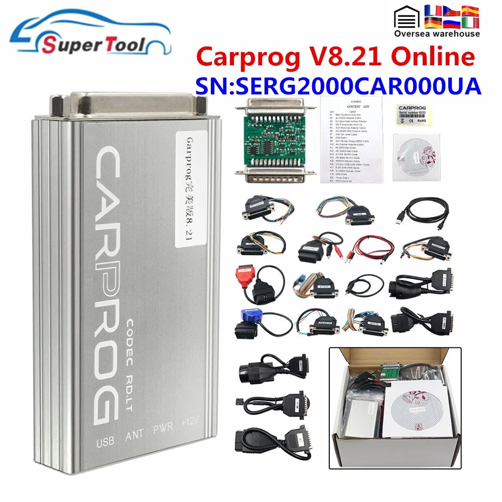 Carprog V8.21 Set - Онлайн программатор Carprog