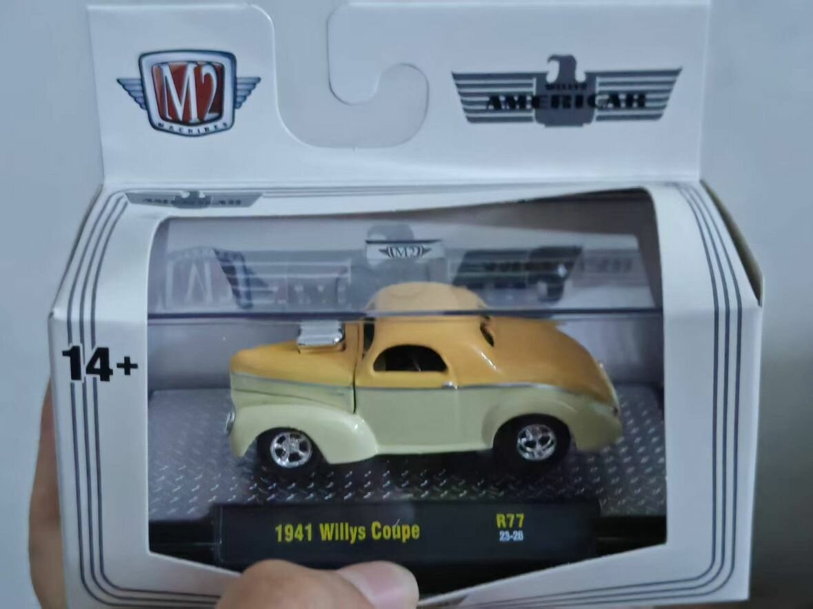 Детская игрушка машинка, M2 1/64, литая модель(1941 willys R77)