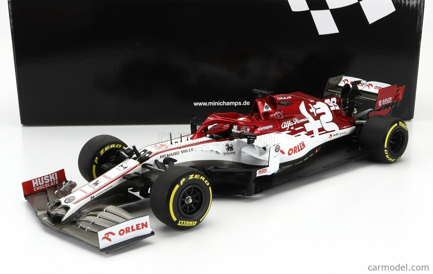MINICHAMPS Модель болида F1 Alfa Romeo Racing, 1:18, Гран-при Австрии 2020 (Alfa Romeo C39, Антонио Джовинацци, Австрия 2020)