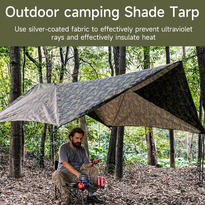 Водонепроницаемый брезентовый гамак Travel Bird 5-10 м² Army Green